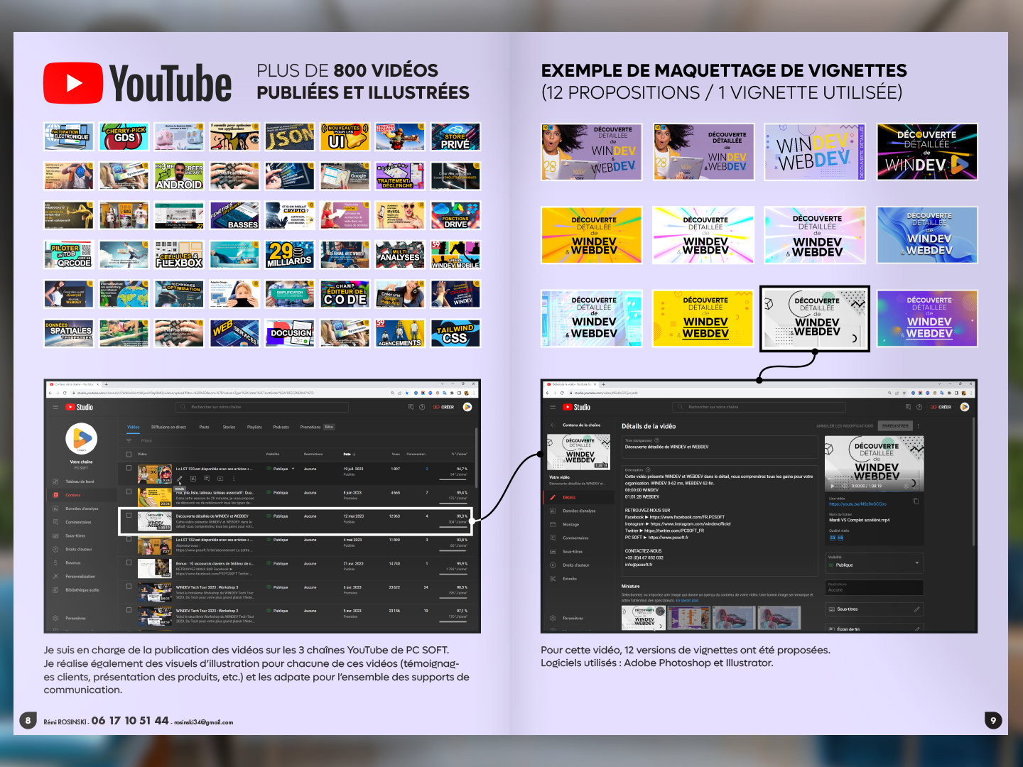 Remi Rosinski Portfolio PCSOFT WINDEV Video on YouTube by Rosinski Rémi ...