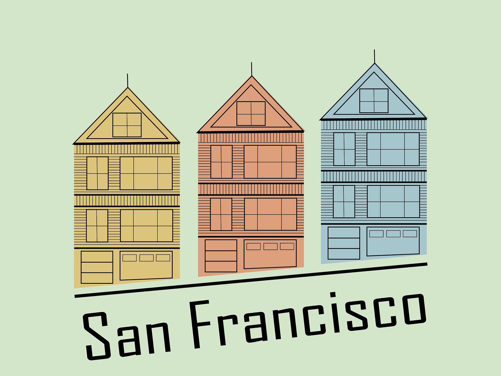San Francisco Illustration by Moriah Bender on Dribbble San Francisco Illustration by Moriah Bender on Dribbble