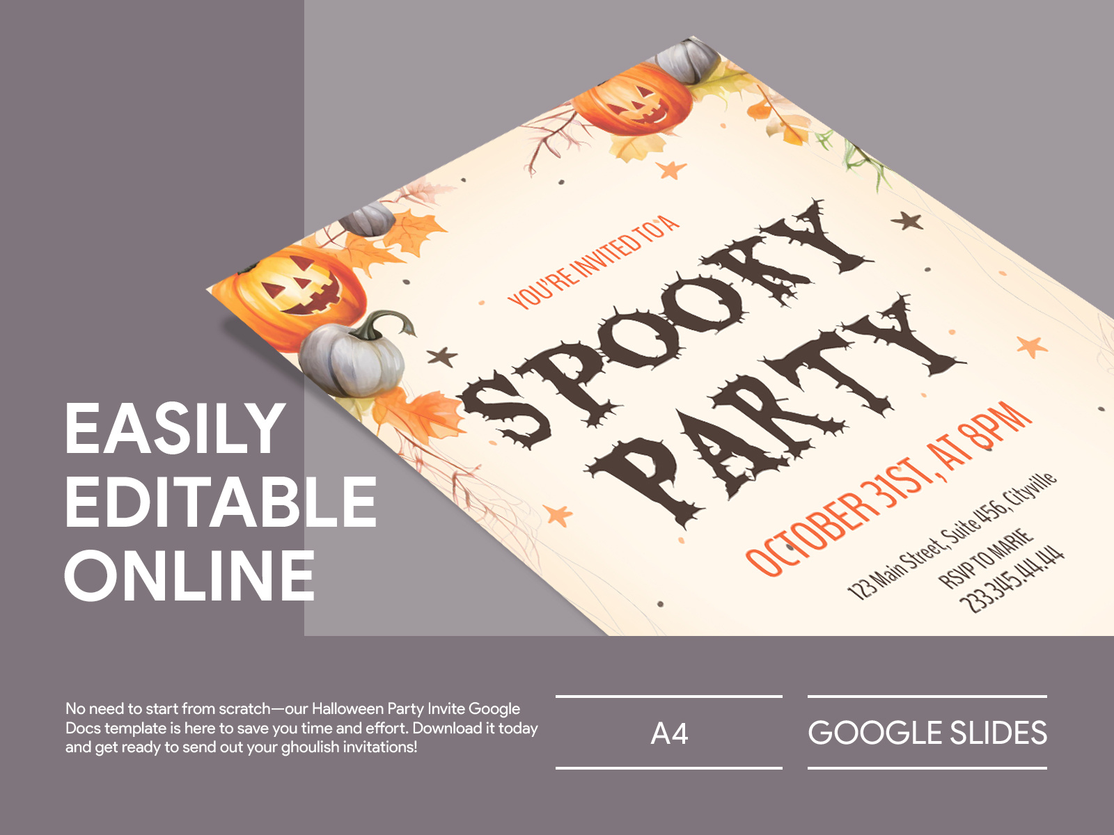 Halloween Party Invite Free Google Docs Template by Gdoc on Dribbble
