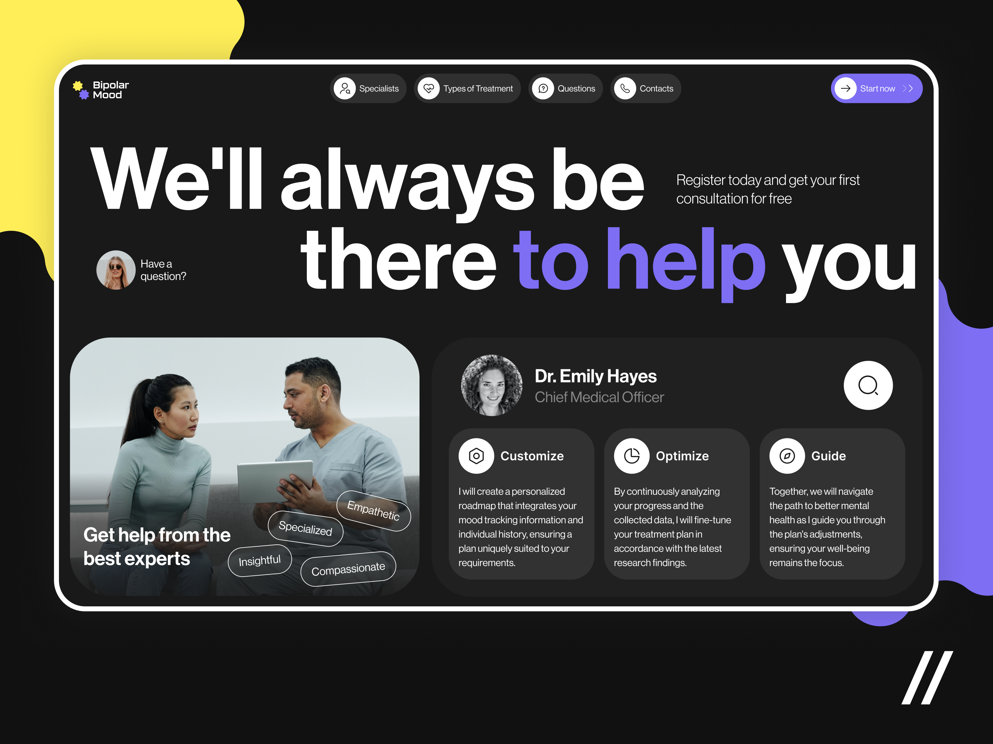 Mood Tracker Web Platform by Purrweb UI/UX Agency on Dribbble