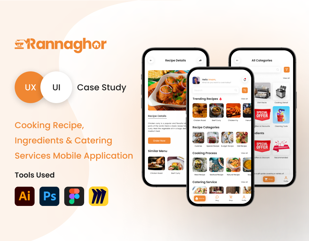 Recipe UI UX Case designs, themes, templates and downloadable graphic ...