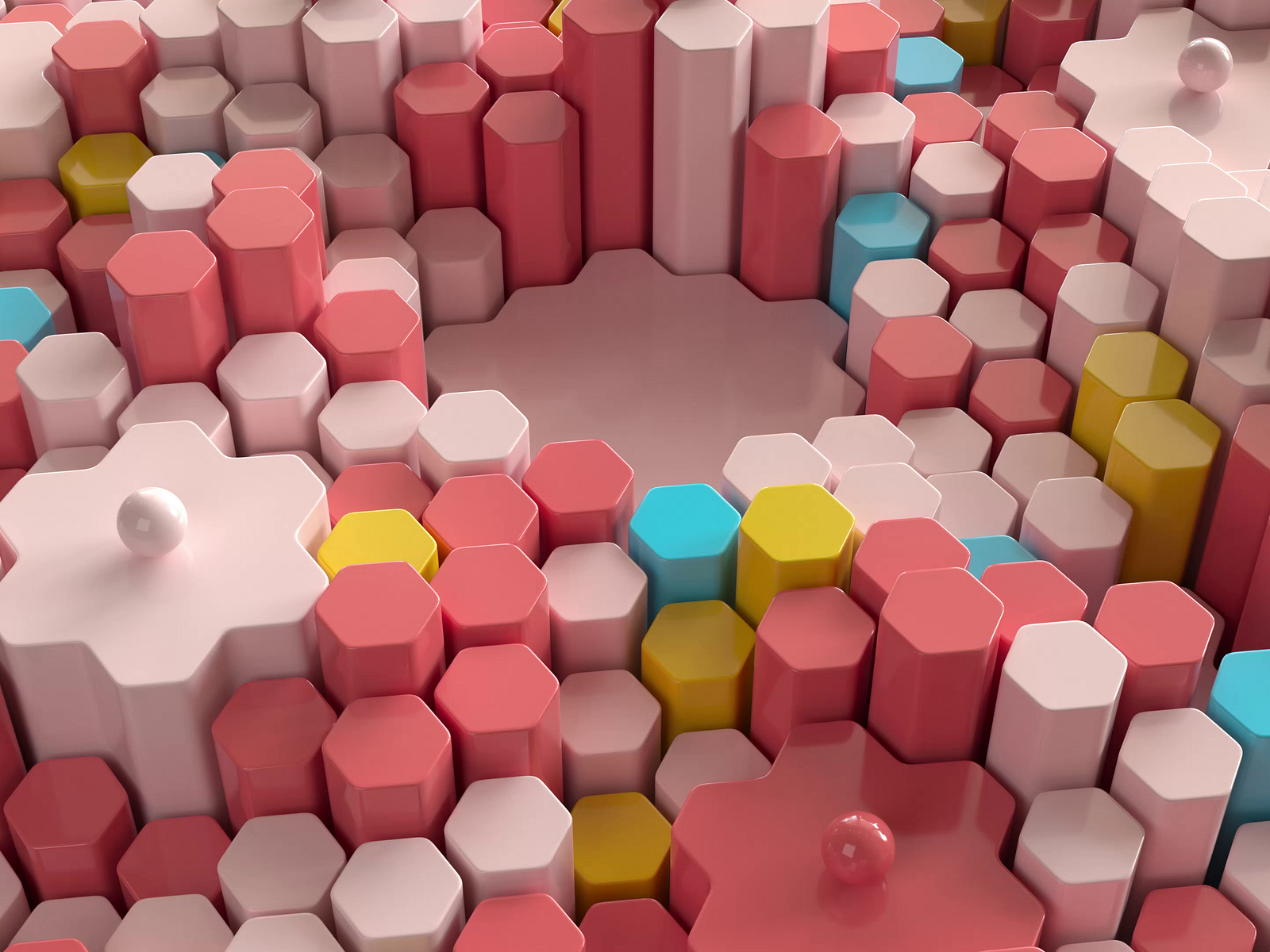 Abstract Hexagon Geometric Surface Loop By Becreative On Dribbble