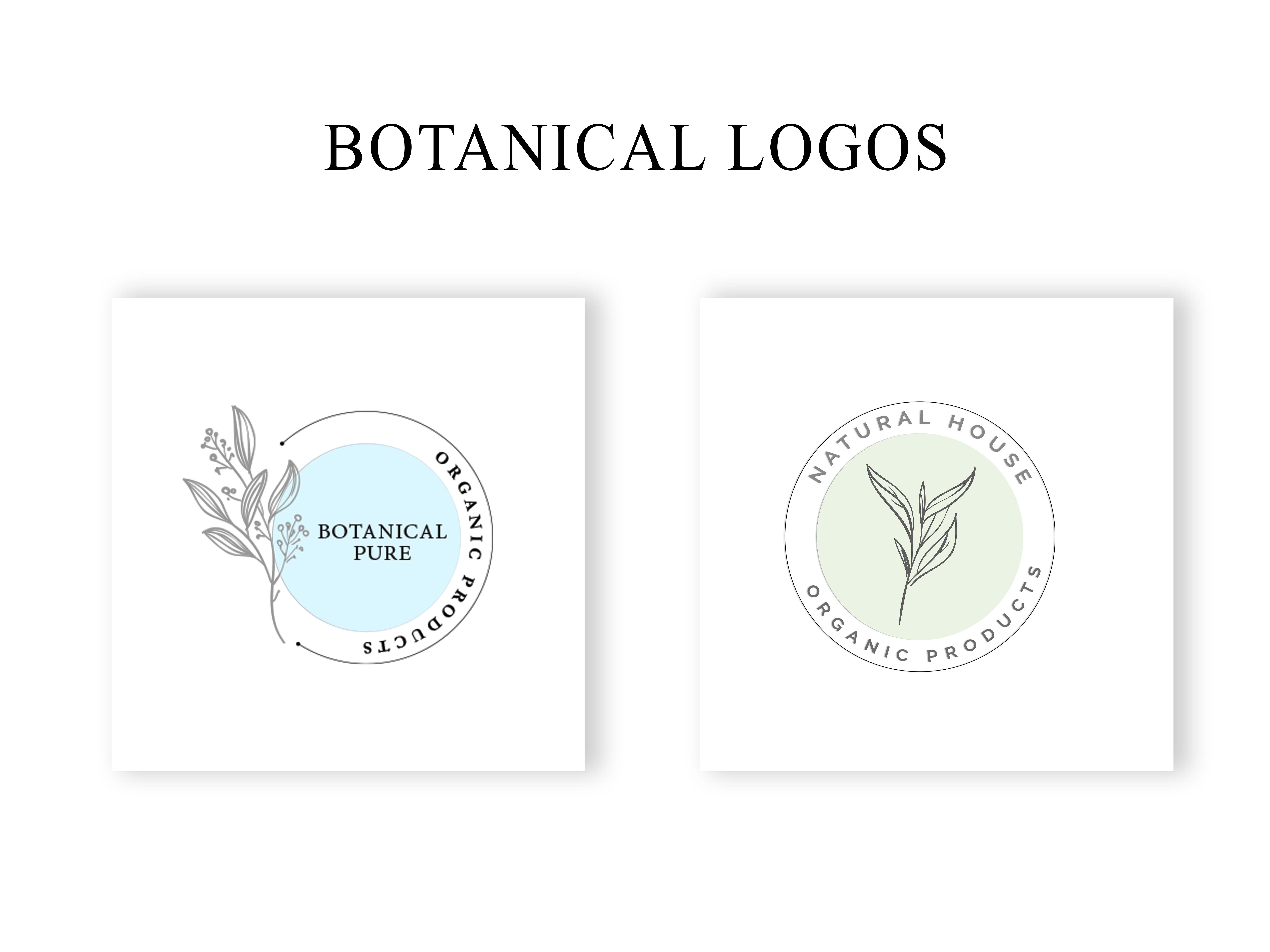 Botanical logos by Tayyab Munir on Dribbble