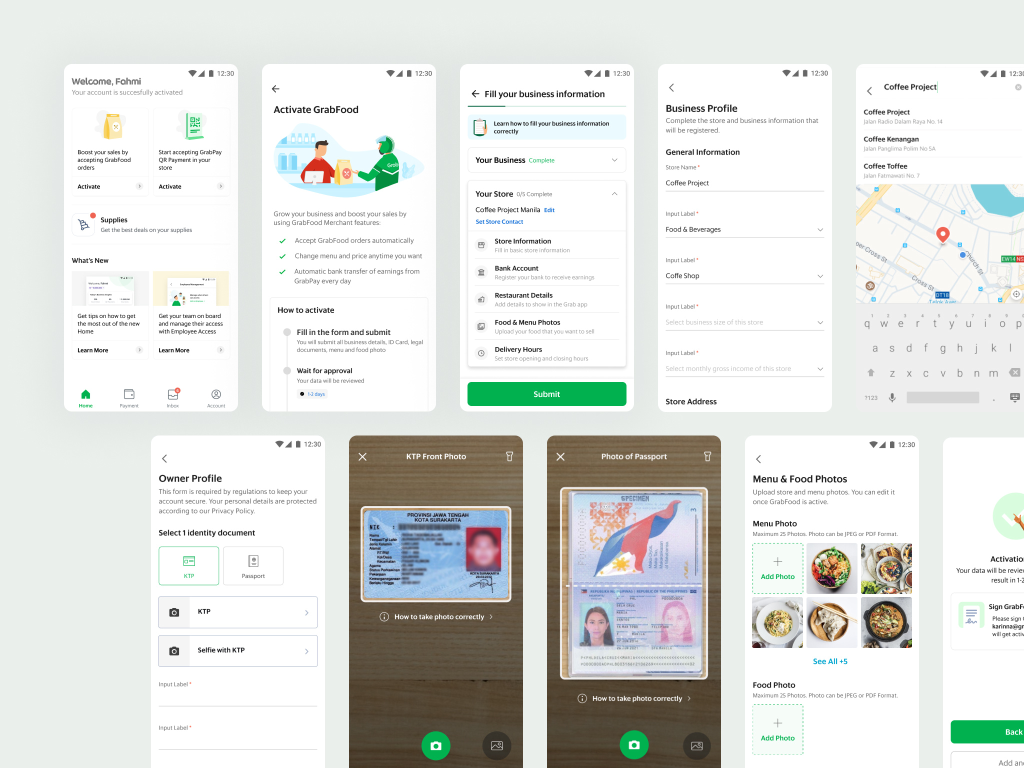 Grab Merchant Onboarding by Abdurrasyid Hasim on Dribbble