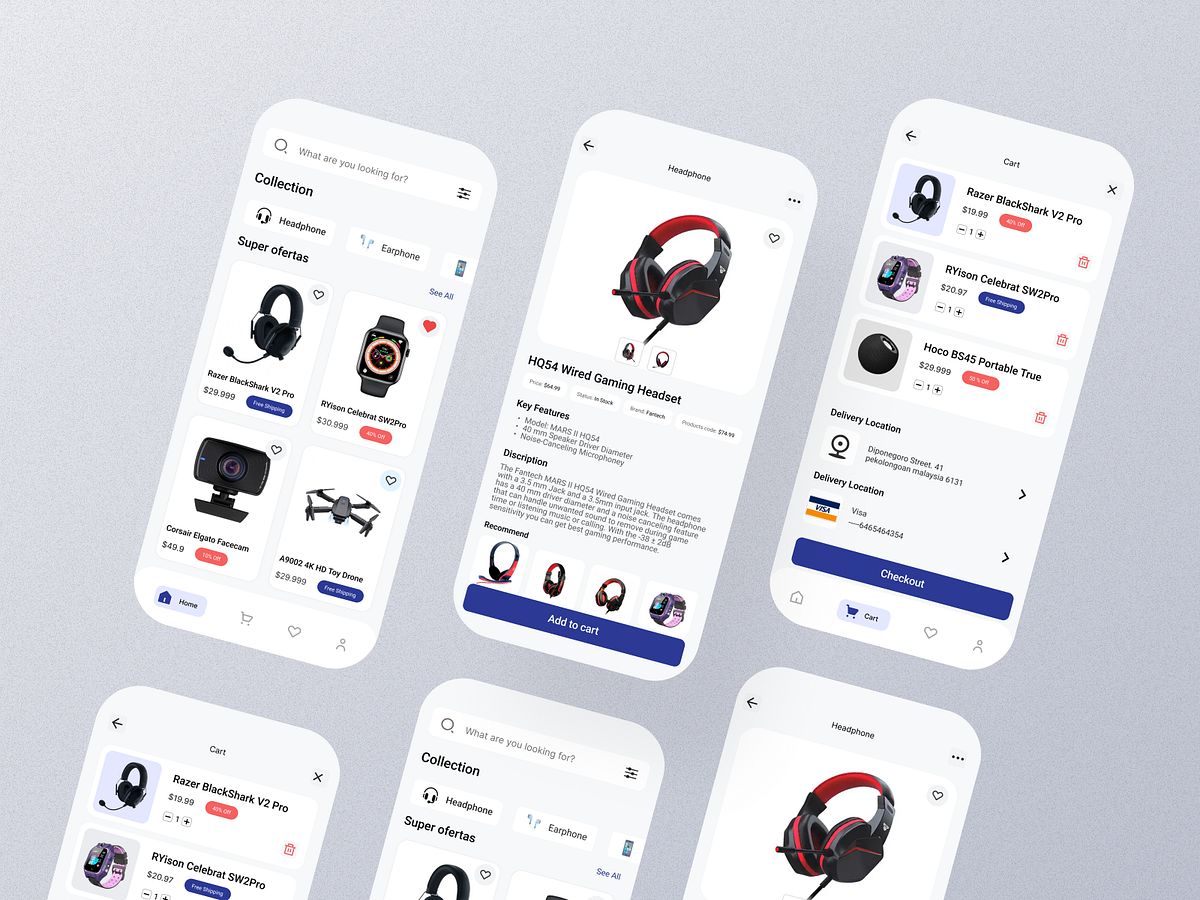 Gadget Store Mobile App. by Sadik Ahmad on Dribbble