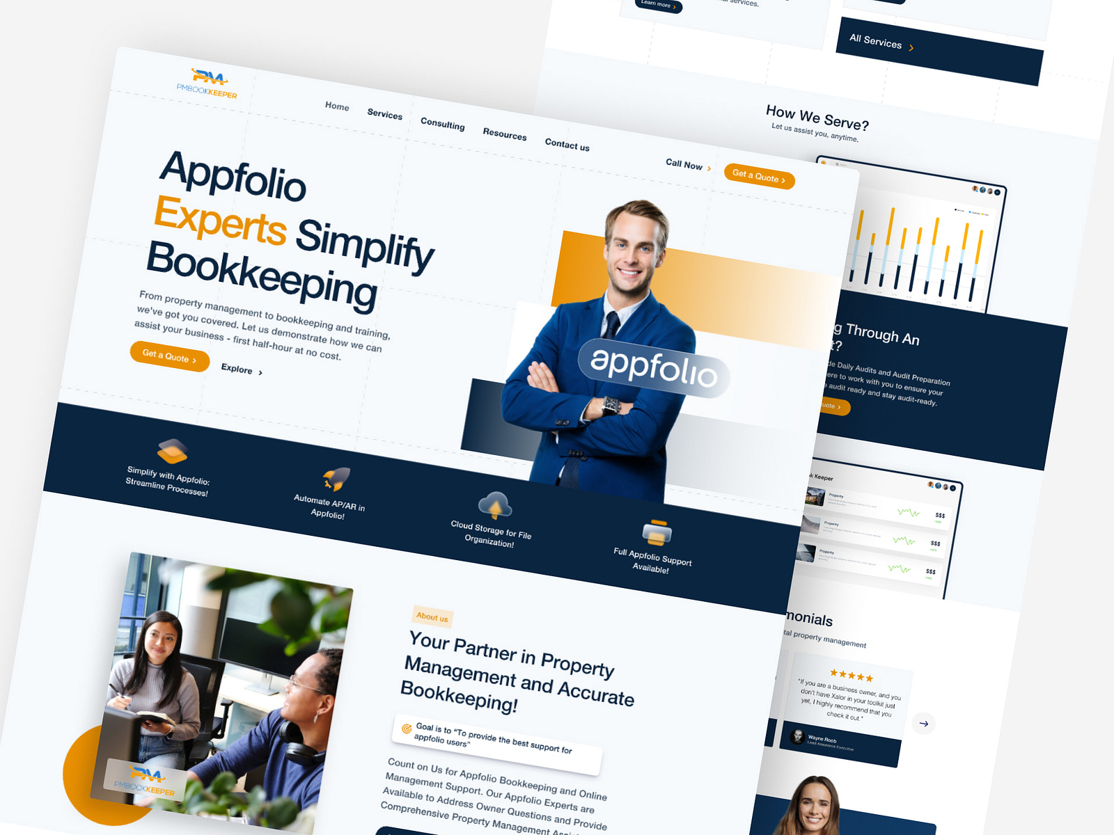 Bookkeeping Website design and development by Businesses Designer on ...