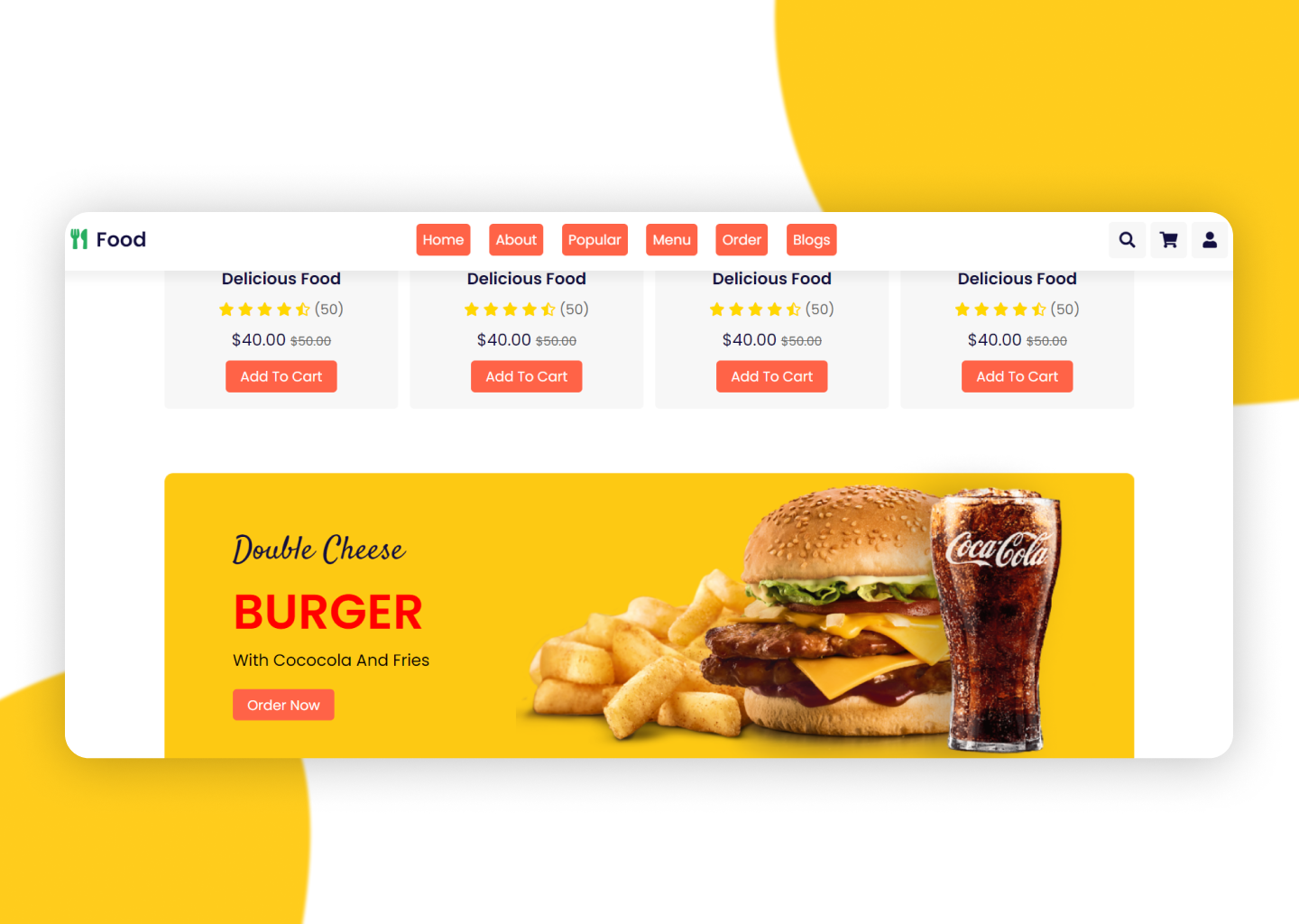 Fast Food UI Design by Asma Zaib on Dribbble