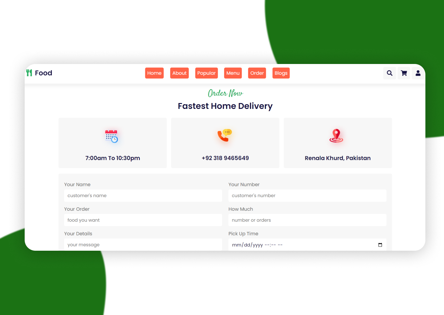 Fast Food UI Design by Asma Zaib on Dribbble