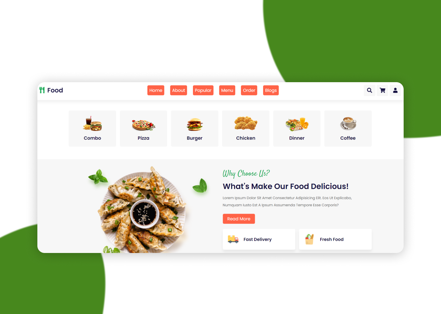 Fast Food UI Design by Asma Zaib on Dribbble