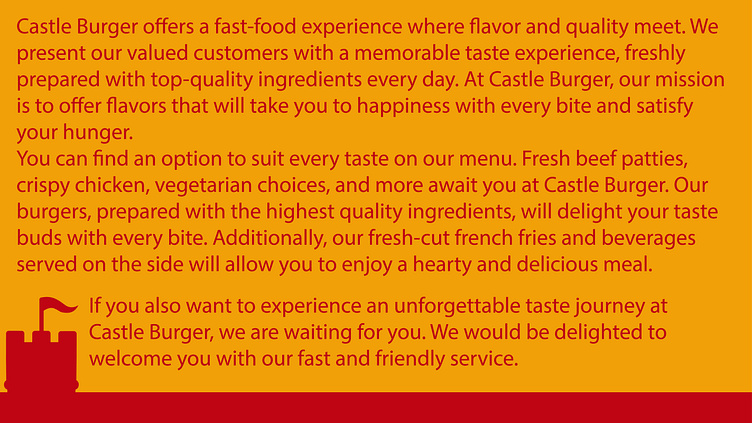 Castle Burger Brand Identity by Enes Özen on Dribbble