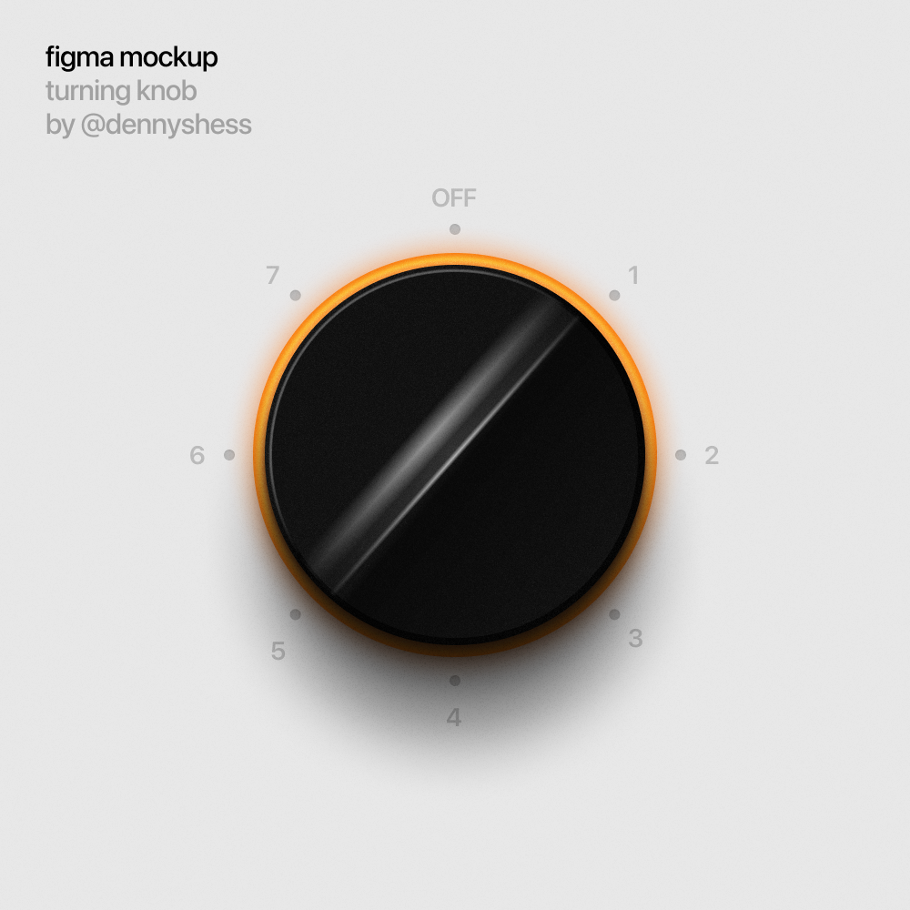 Turning Knob made in Figma by Dennys Hess on Dribbble