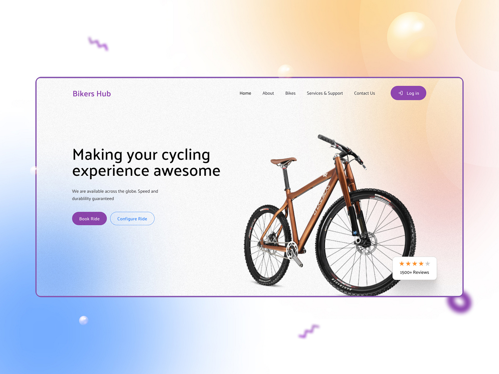 Bikers Hub | Hero Section(UI Design) by Md. Mahafuzur Rahman on Dribbble