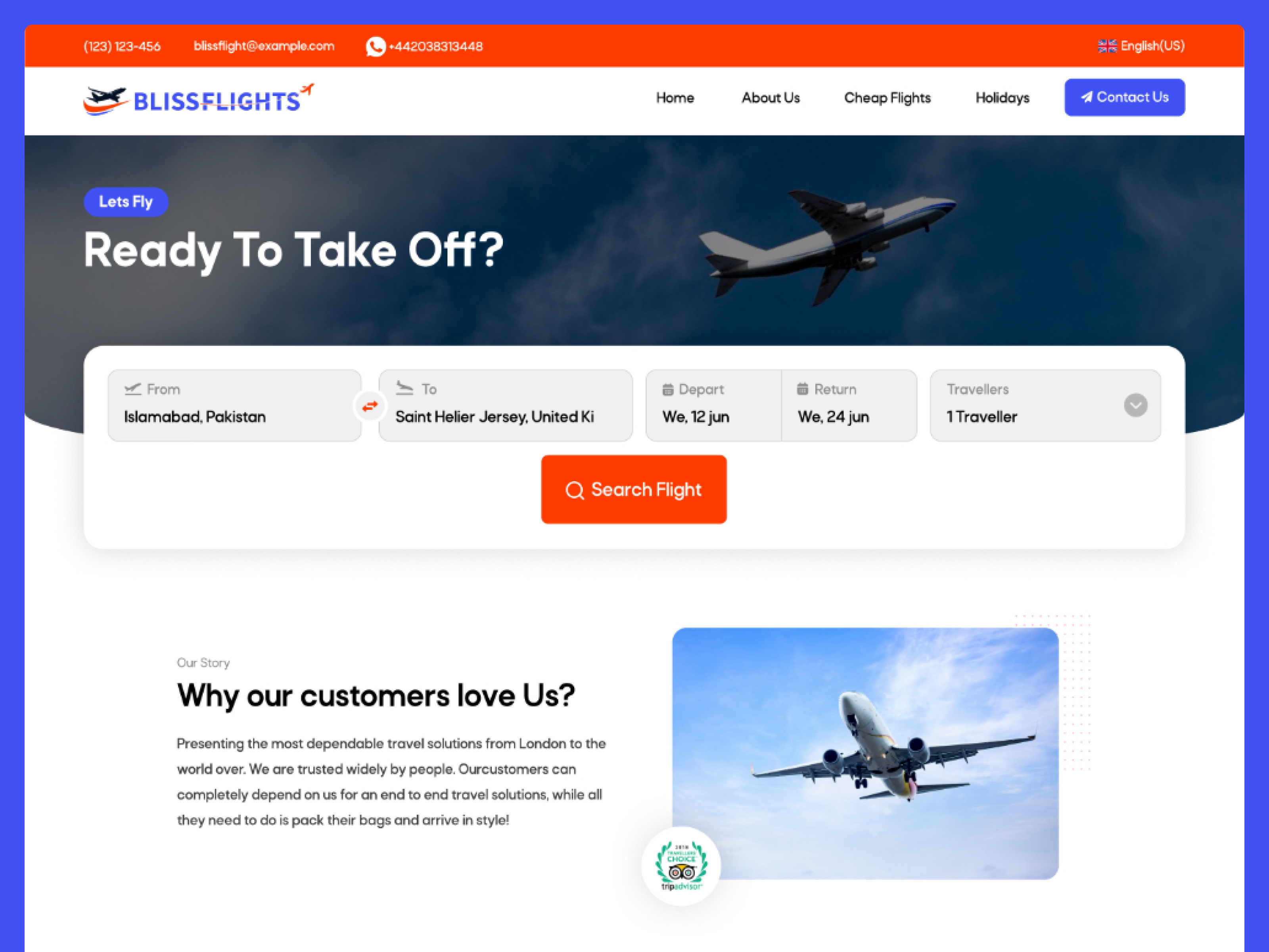 Flight Booking Website by Irtaza on Dribbble
