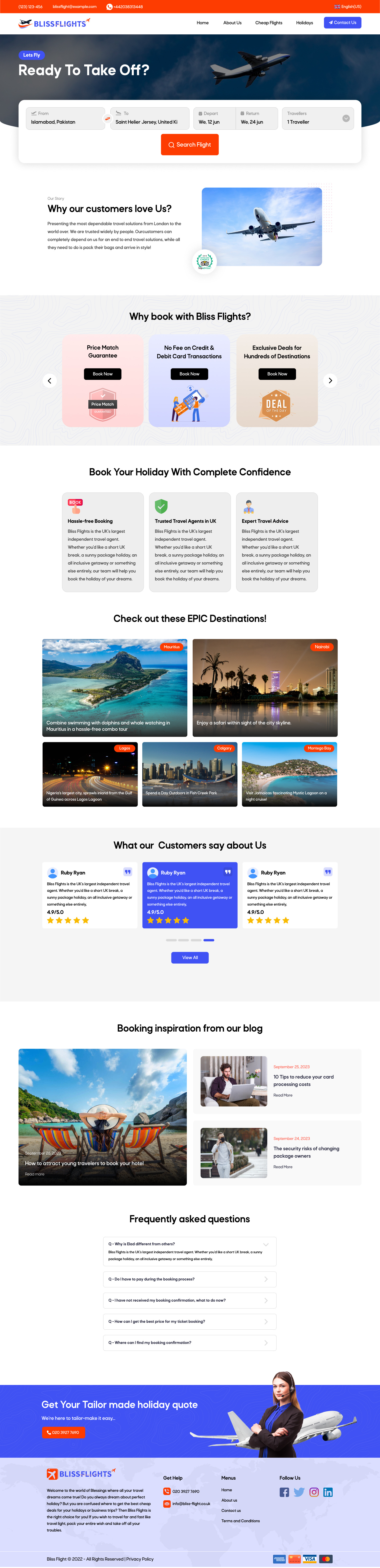 Flight Booking Website by Irtaza on Dribbble