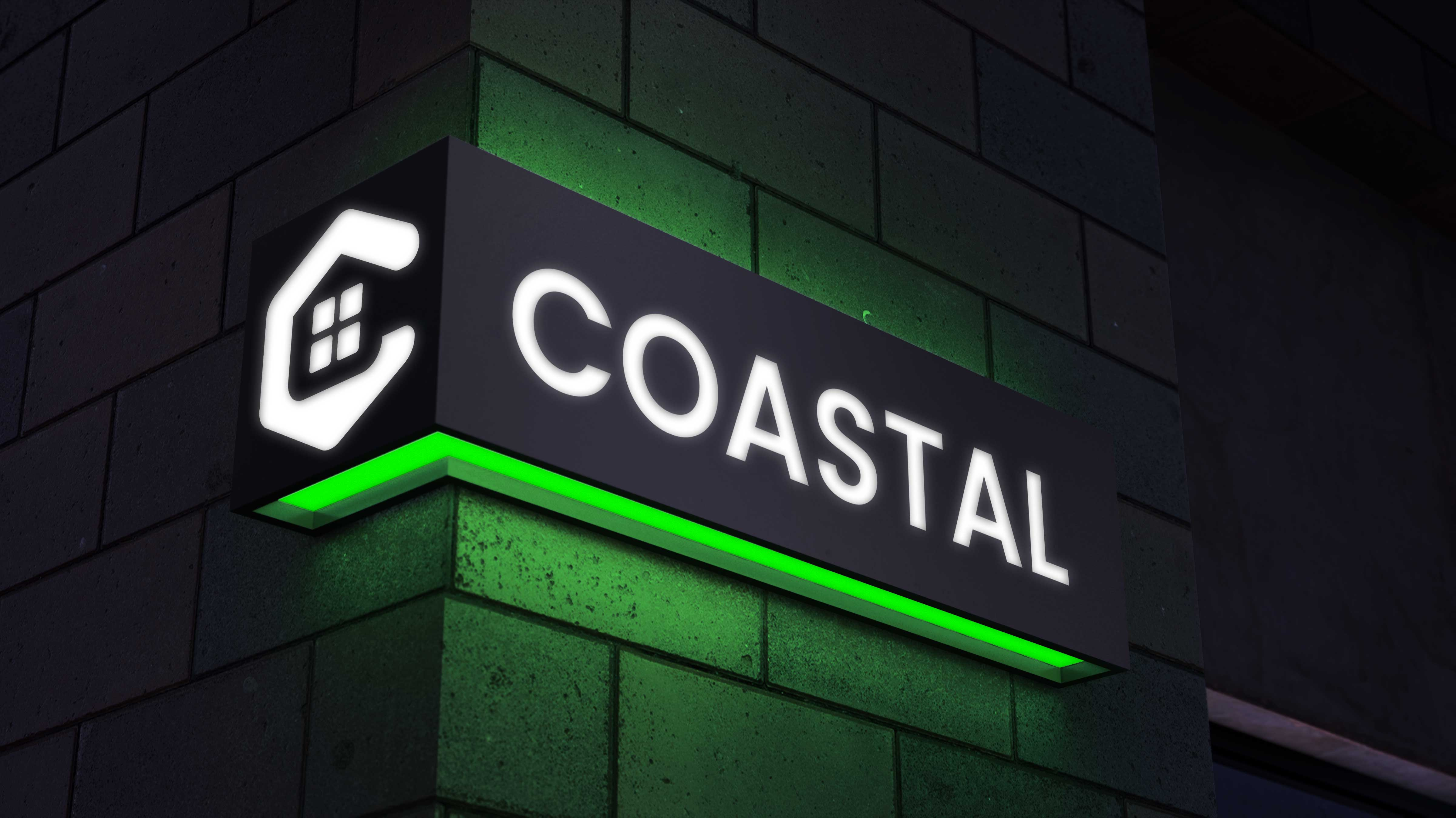 COASTAL logo, logo design, home logo by Atik Mansur on Dribbble