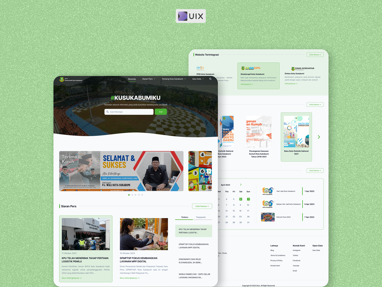 Government Site Homepage by Duix on Dribbble