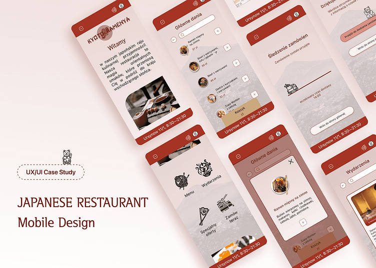 Japanese Restaurant // mobile app design by Beata Gorbachevskaia on ...
