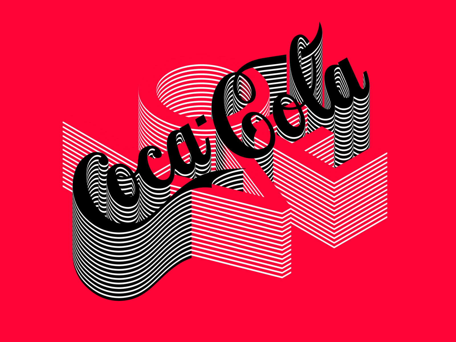 Coca-Cola Love Typography by Lee Dunford / Food Drink Packaging on Dribbble