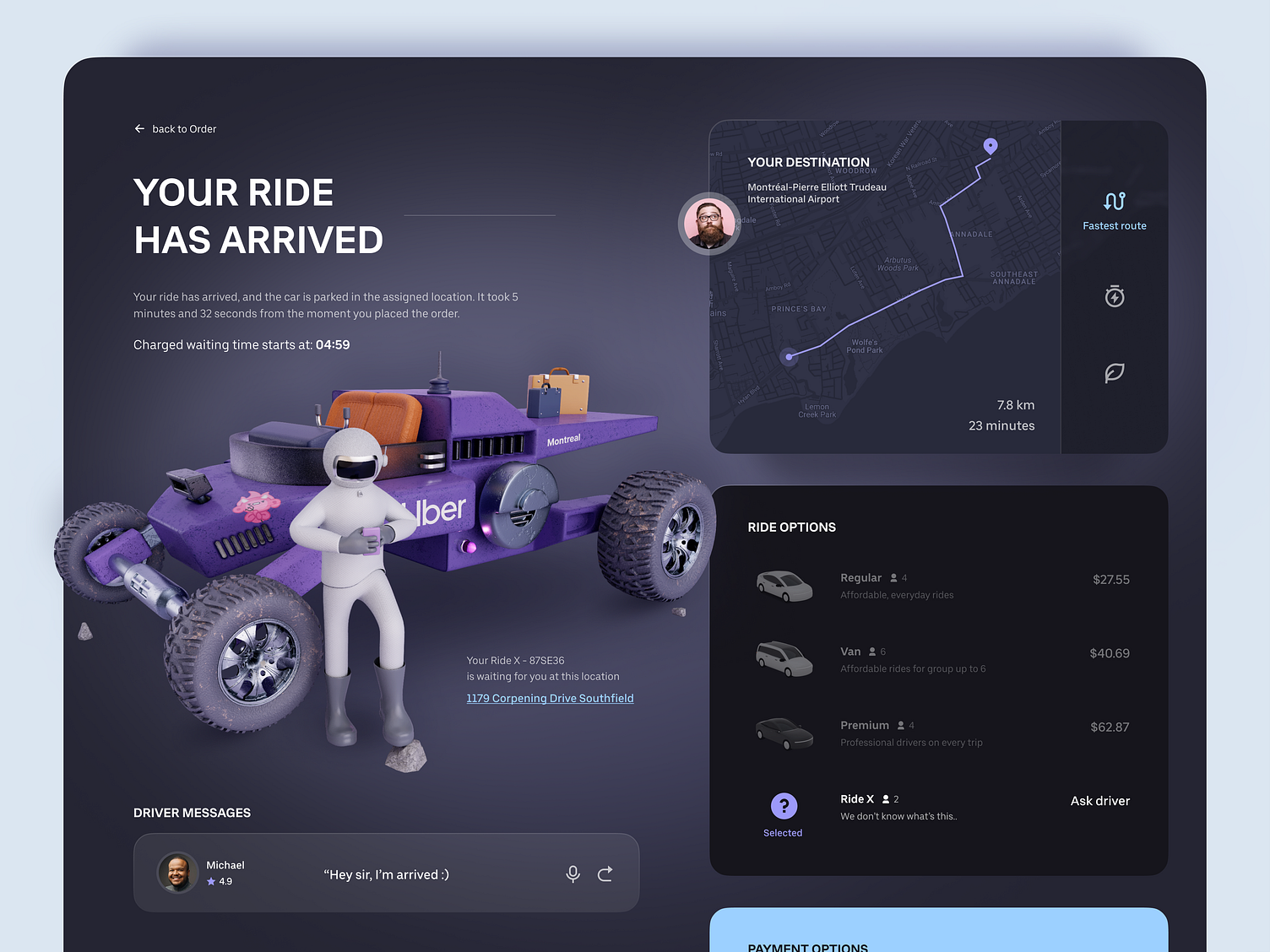 Ride-hailing and Carpool Dashboard by Yi Li on Dribbble