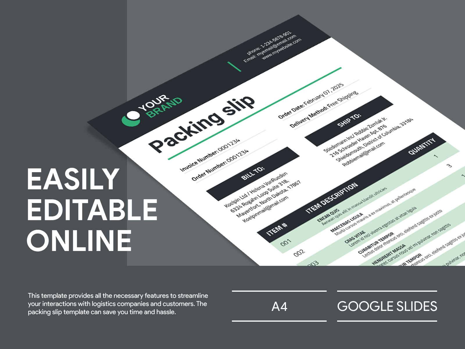 Fillable Packing List Free Google Docs Template by Free Google Docs ...