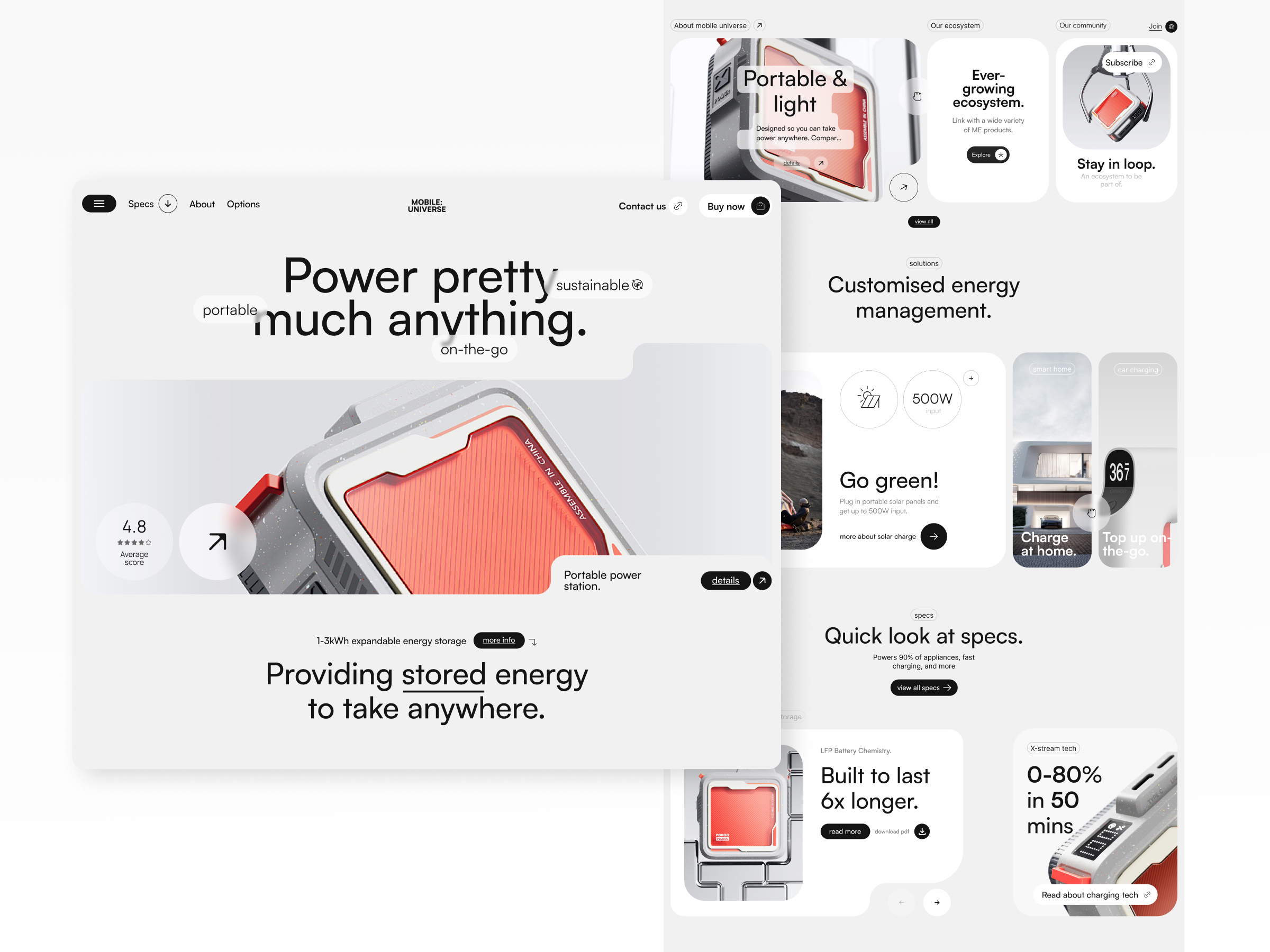 Tech Product Landing Design Concept by Linur for Eloqwnt on Dribbble
