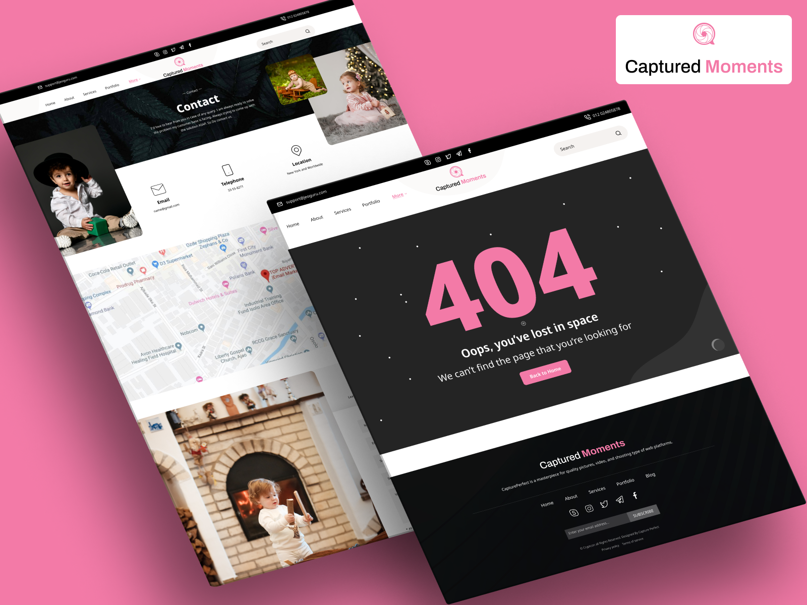 Baby Photography Web UI Kit by Bitrix Infotech Pvt Ltd on Dribbble