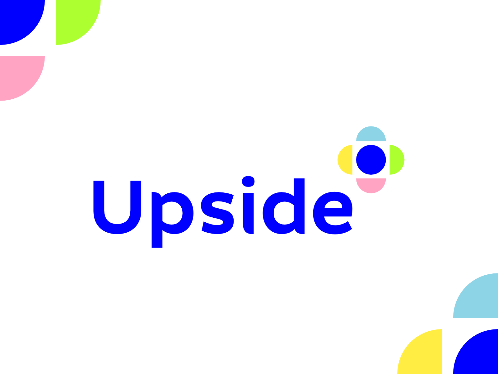 Upside, teams & teamwork engagement software, saas logo design by Alex Tass, logo designer on ...