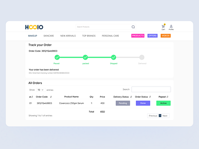 Order Tracking Page by Torikul islam Rifat on Dribbble