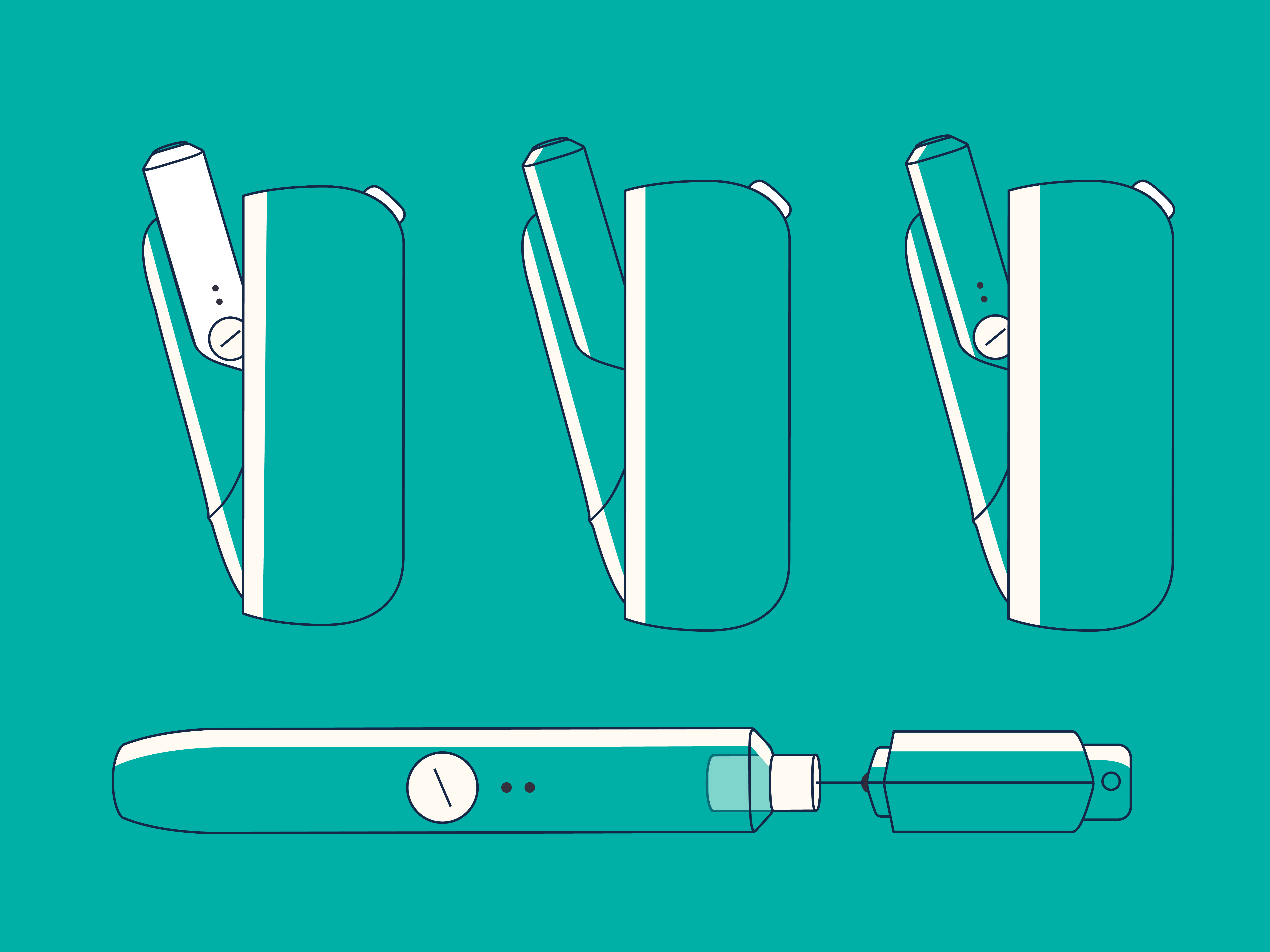 IQOS Line Art Illustration by Marianne Guhl on Dribbble