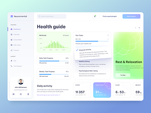 Health Guide - Web App by Arounda UI/UX for Arounda on Dribbble