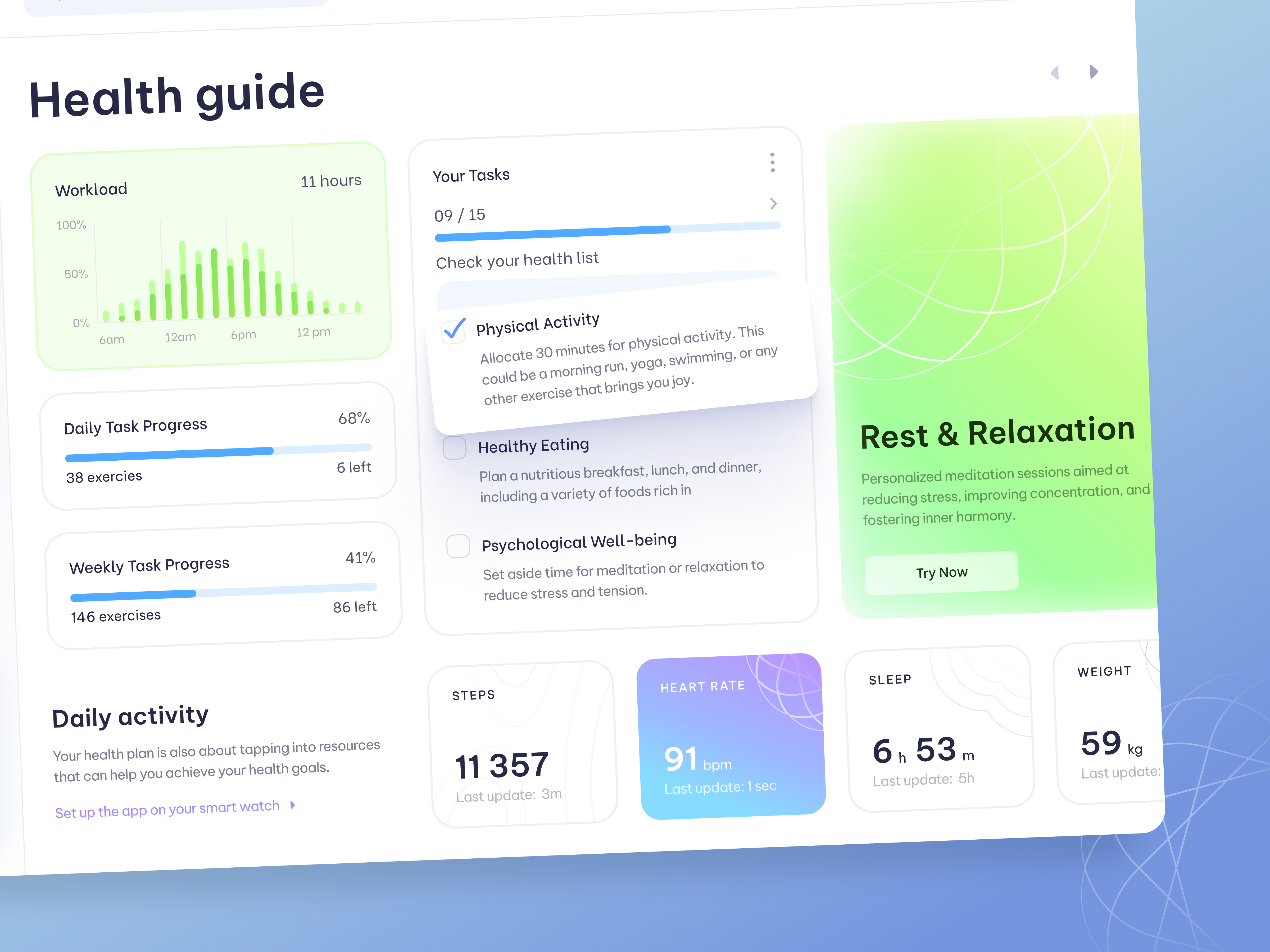 Health Guide - Web App by Arounda UI/UX for Arounda on Dribbble