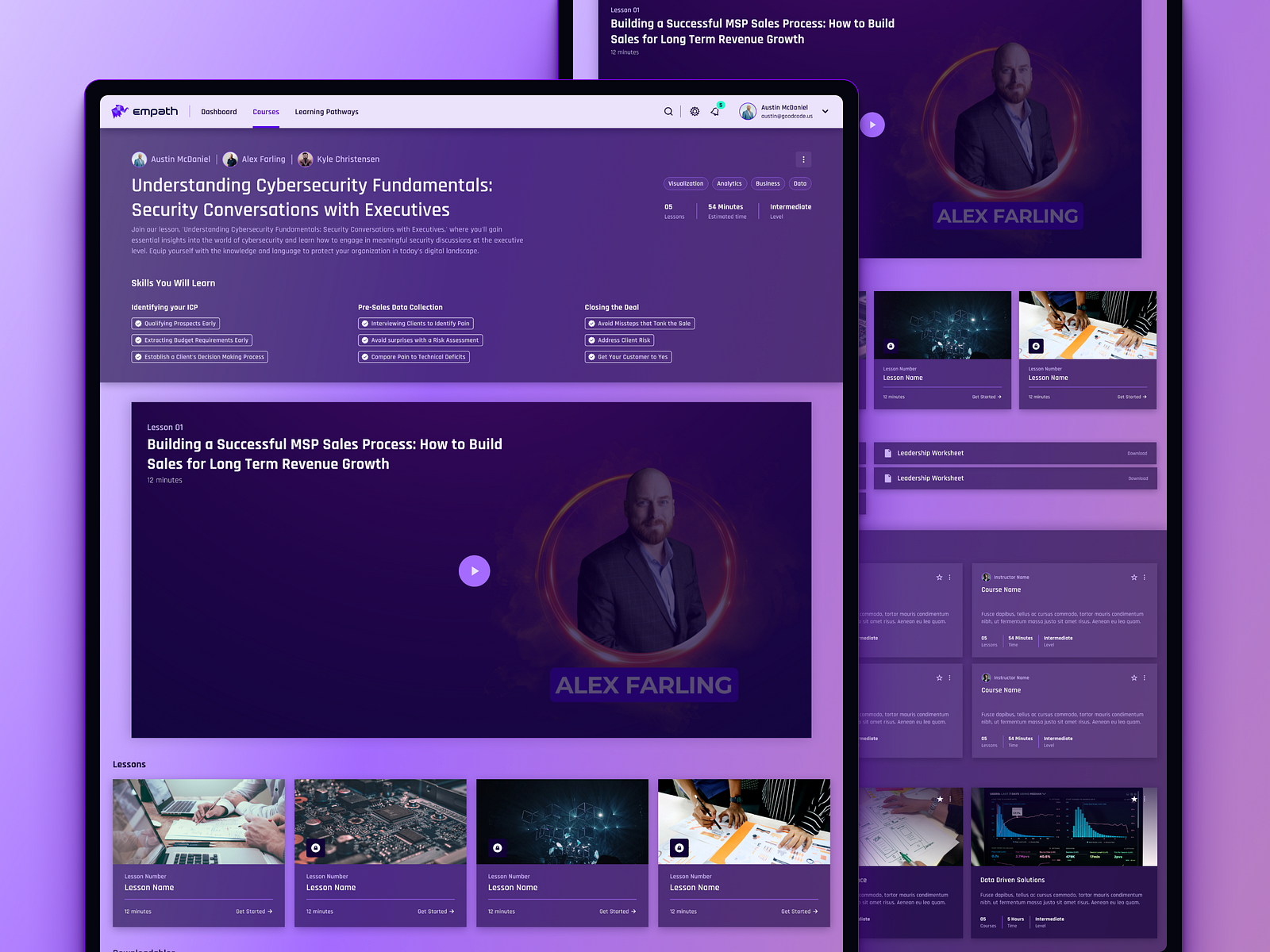 Cyber Learning Platform by Good Code on Dribbble