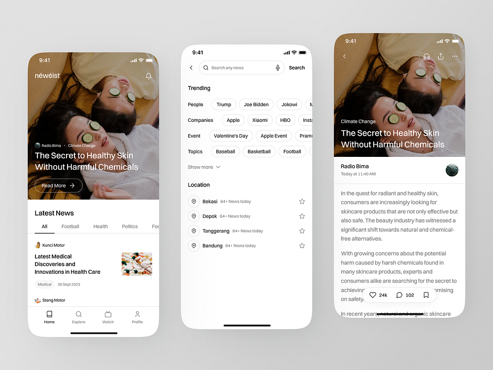 Browse thousands of News Article Mobile App images for design ...