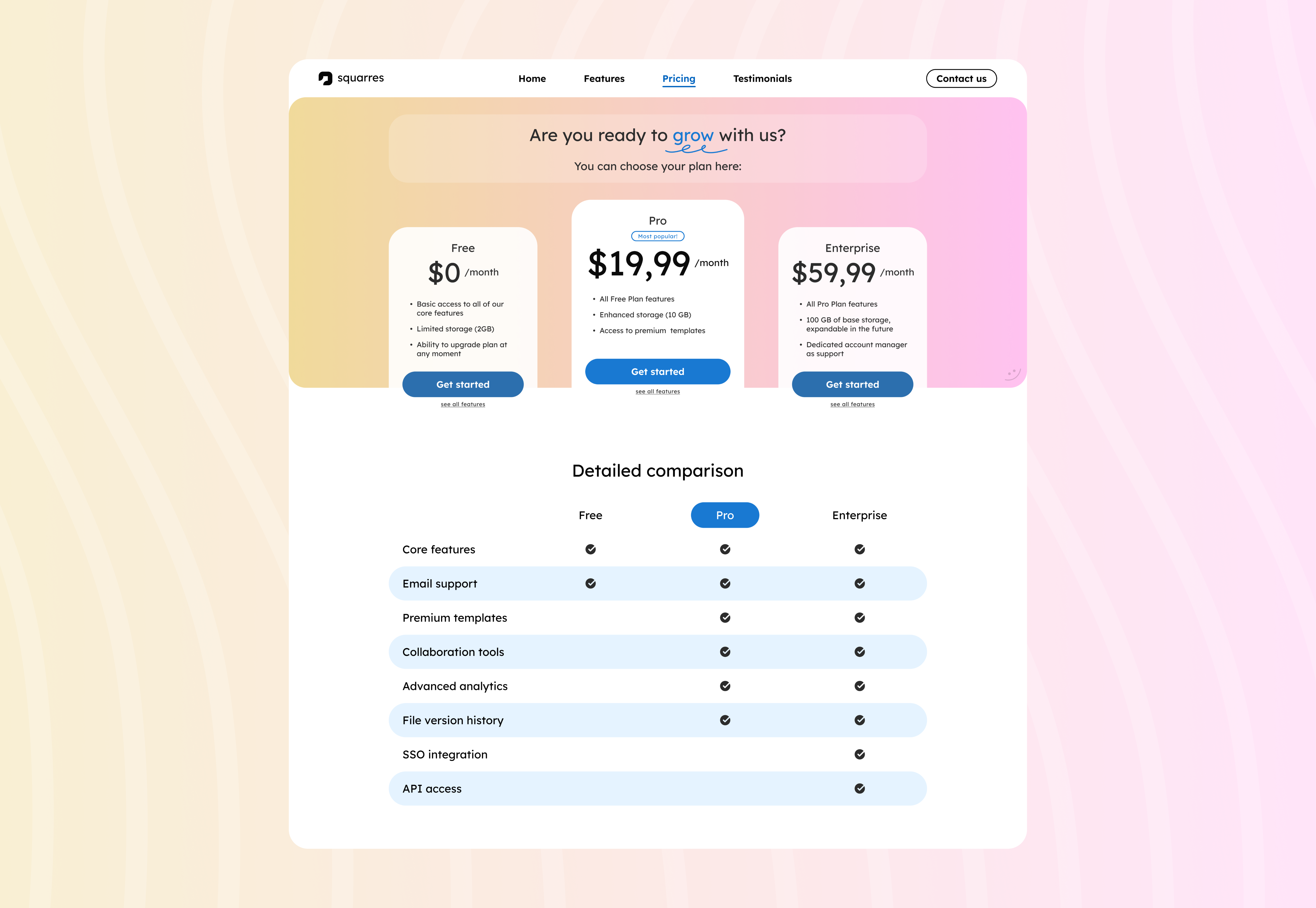 Pricing Section Design designs, themes, templates and downloadable ...