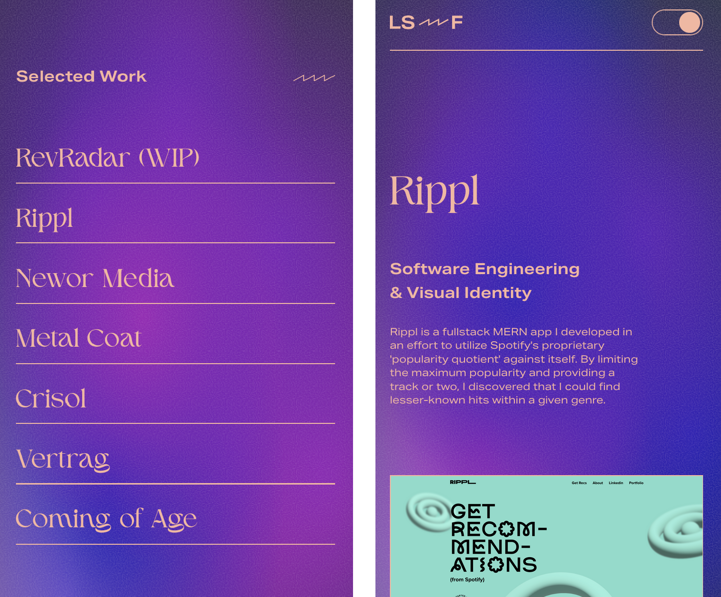 2023 Portfolio Site & Visual Identity by Luke Schmidt-Fellner on Dribbble