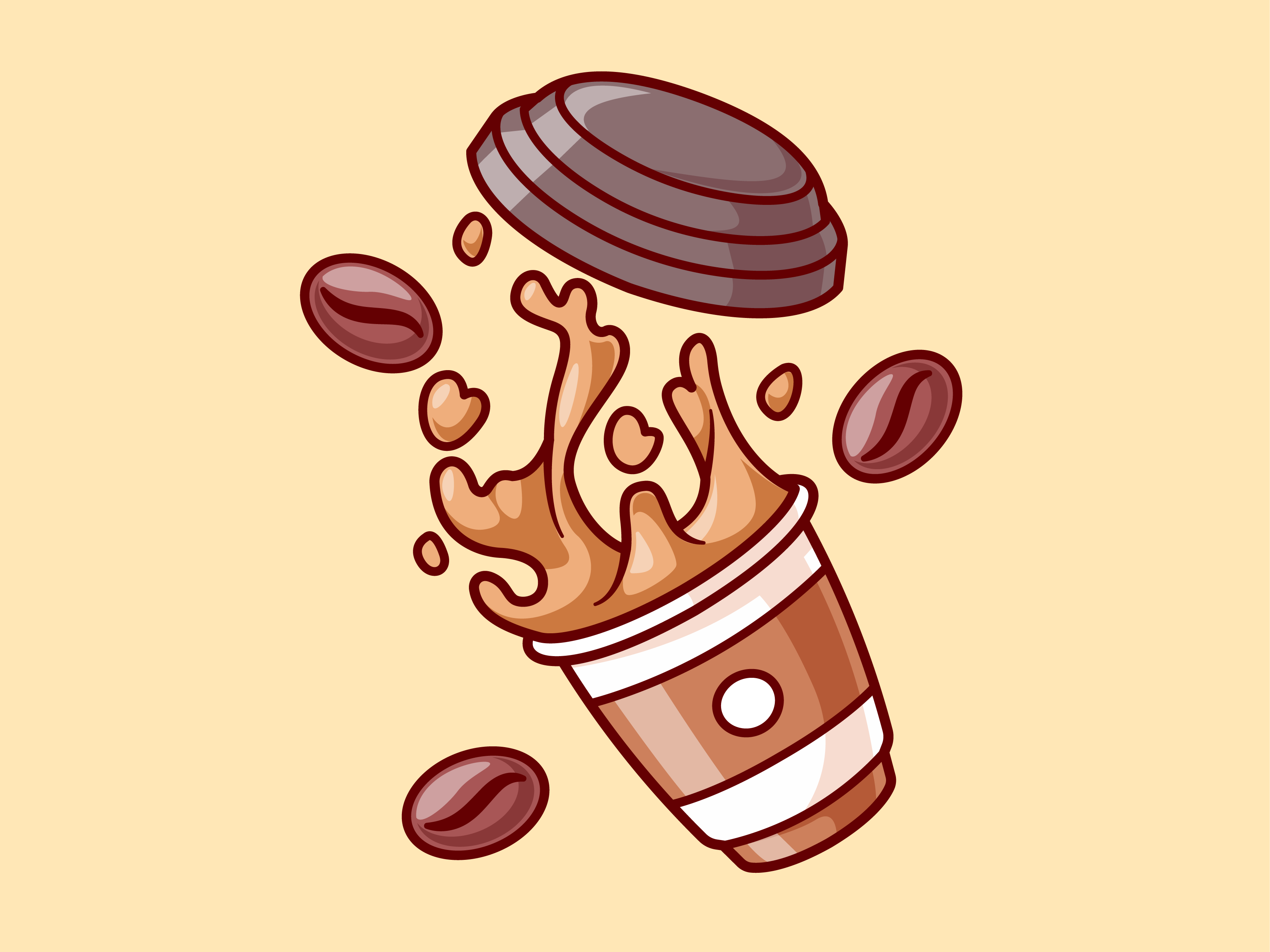 Coffee 2D and 3D🥤 by catalyst on Dribbble