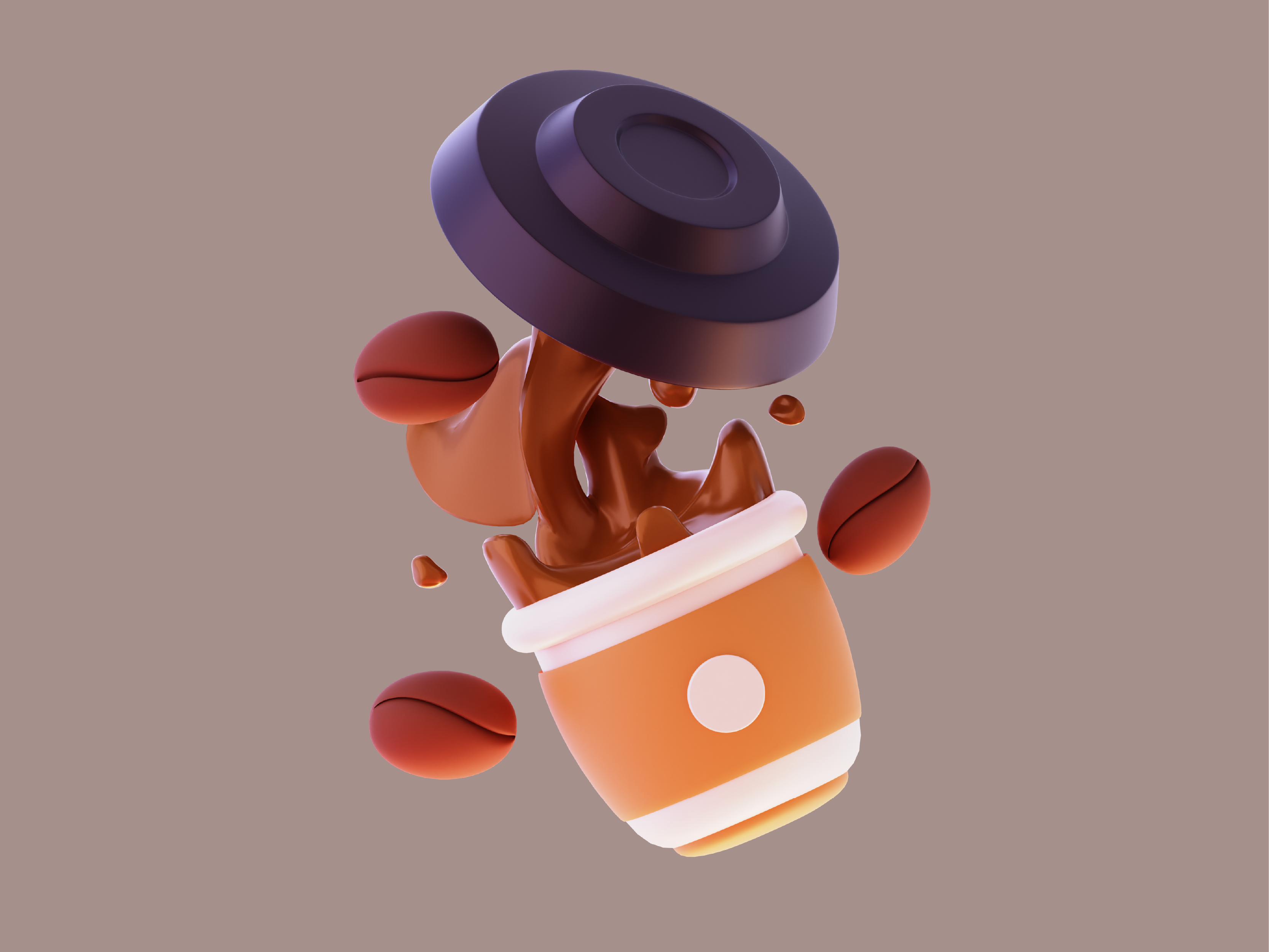 Coffee 2D and 3D🥤 by catalyst on Dribbble
