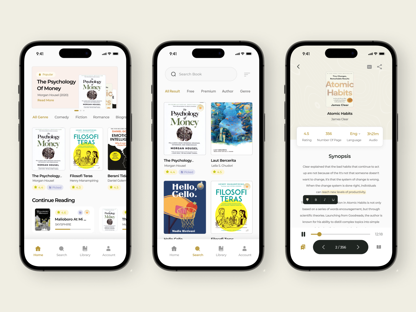 Labook - Book App by Ibrahim K on Dribbble