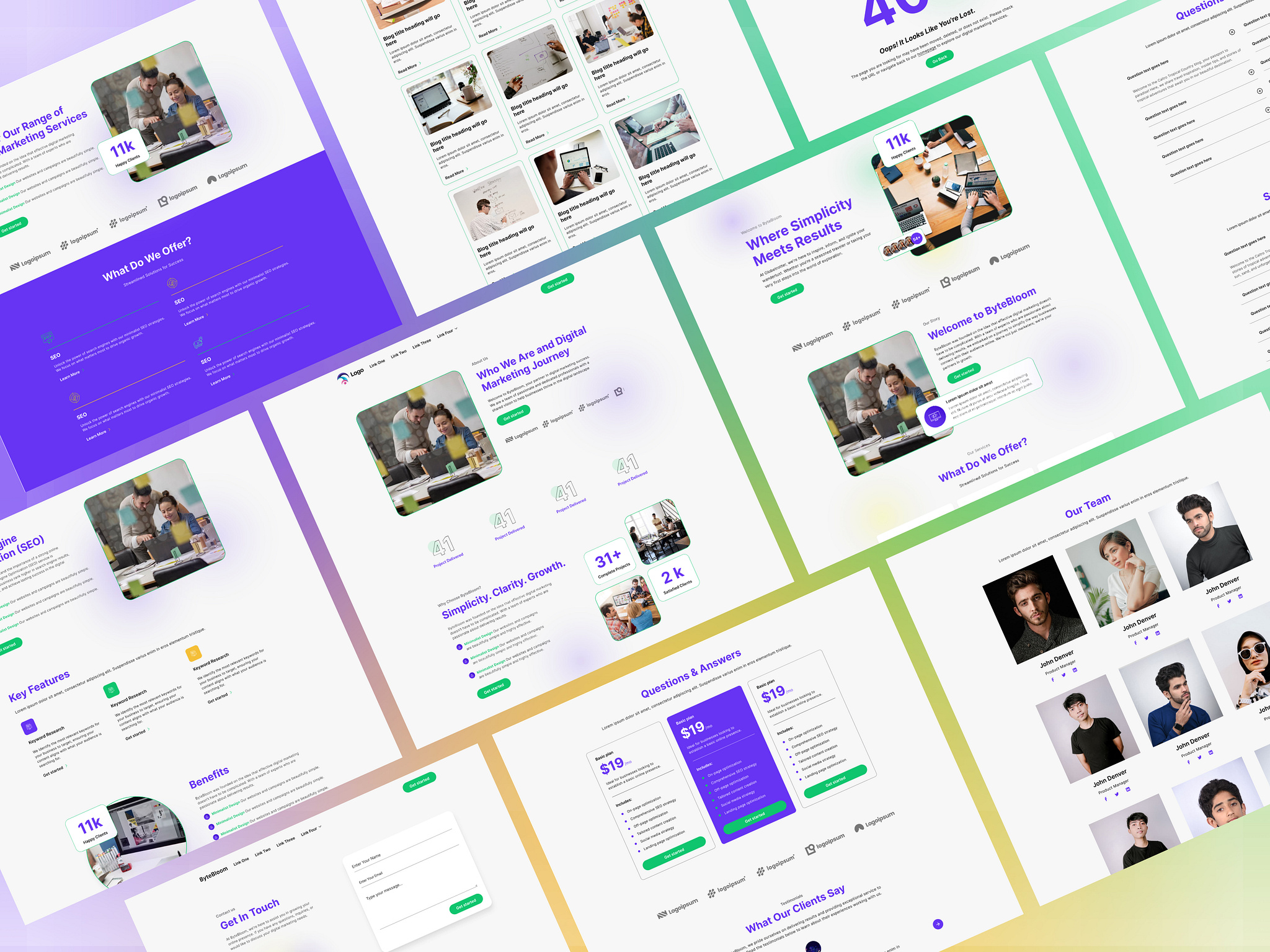Bytebloom - Digital Marketing Web Design by Interpitch on Dribbble