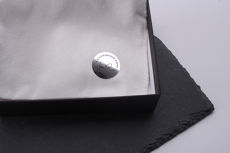 Laverwood.com Silver Vinyl Stickers by StickerDot on Dribbble