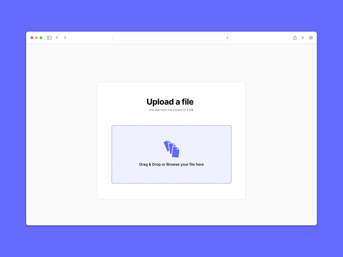 Upload a File: UI Design by Joanna Camille Butil on Dribbble