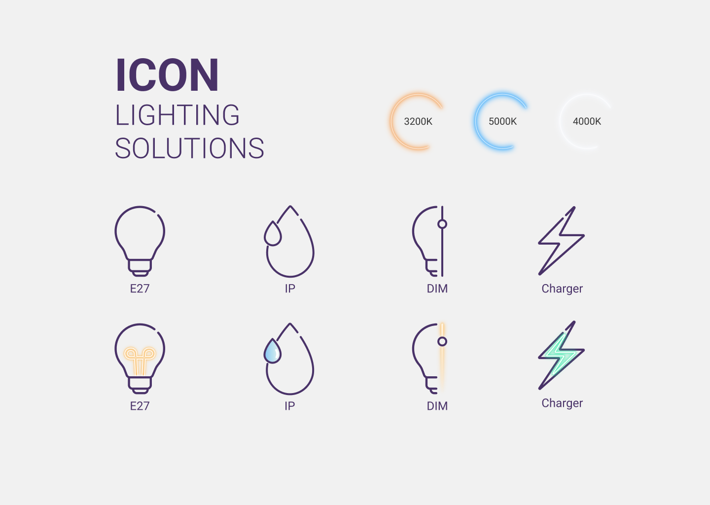 Icon for lighting store by Ihor Ihnatiev on Dribbble