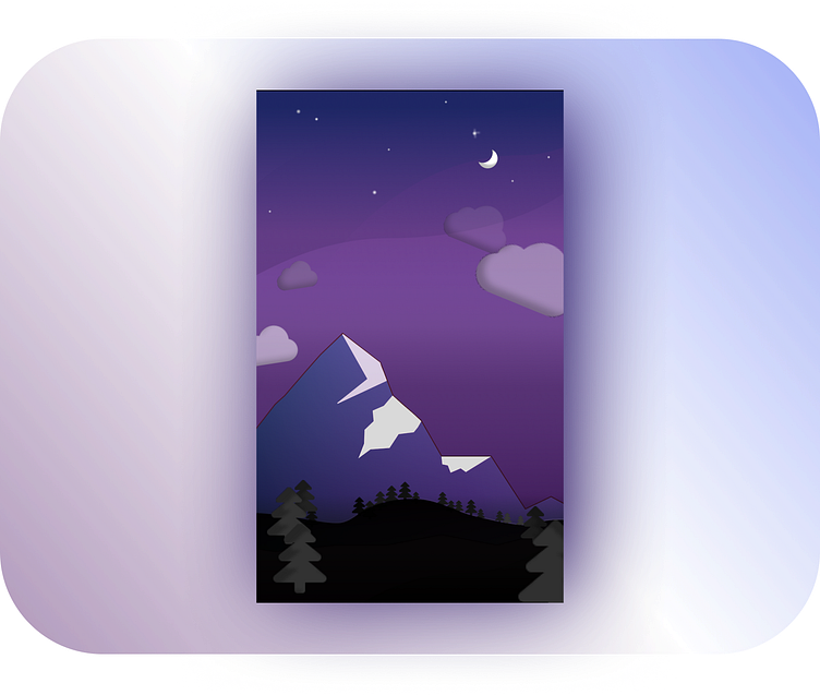 A scenery illustration in Figma by Anjali on Dribbble