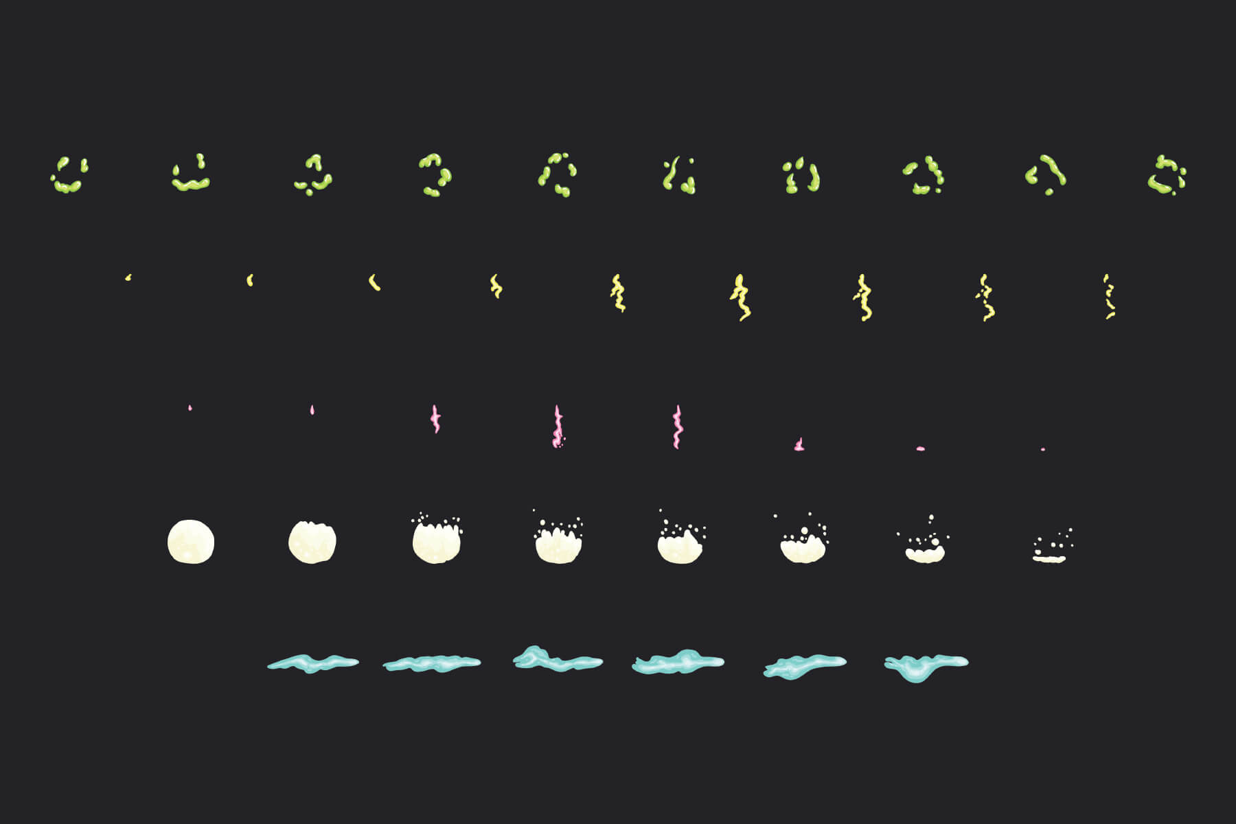 Magic Sprite Effects Vector Pack by 2D Game Assets on Dribbble