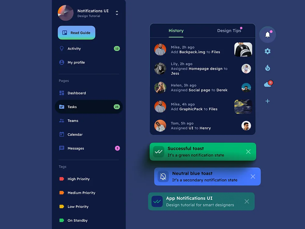 Toast UI designs, themes, templates and downloadable graphic elements ...