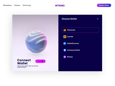 Connect Wallet UI designs, themes, templates and downloadable graphic ...