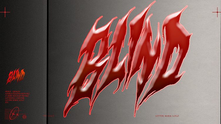 BLIND WITH LETTERING CUSTOME AND GRADIENT EFFECT by Andri Dwiyono on ...