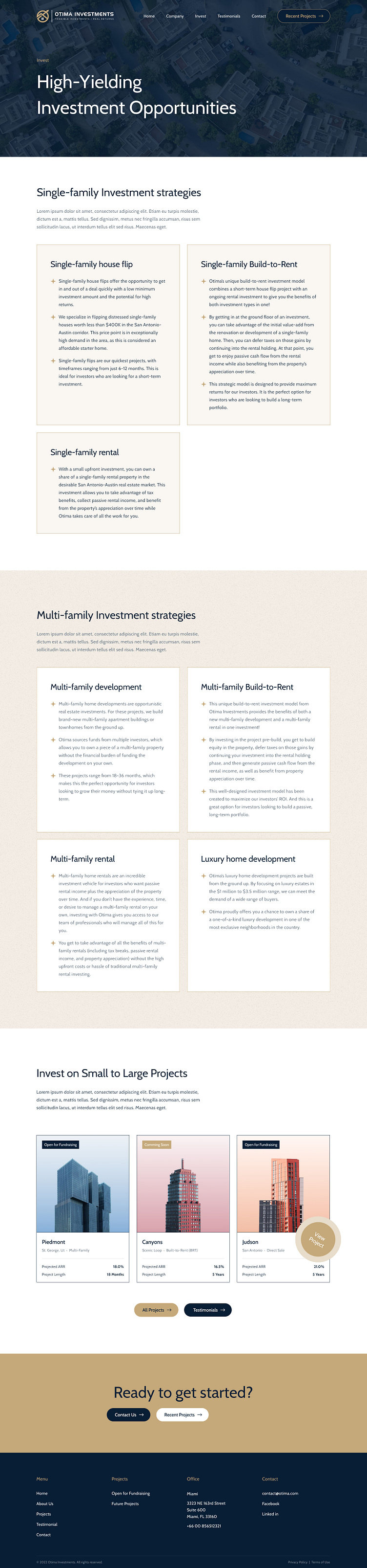 Real Estate Investment Firm Luxury & Minimal Website by Mahir Tajwar ...