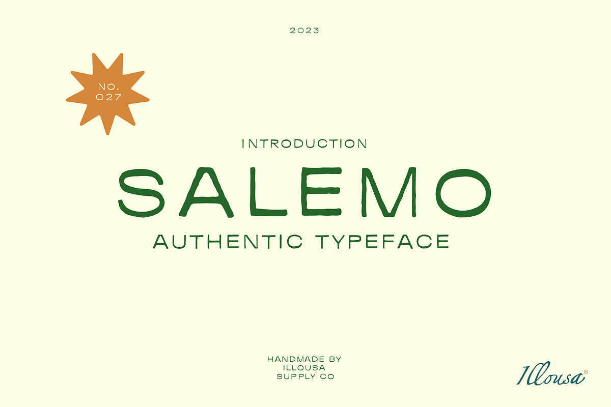 SALEMO | Authentic Typeface by Illousa on Dribbble