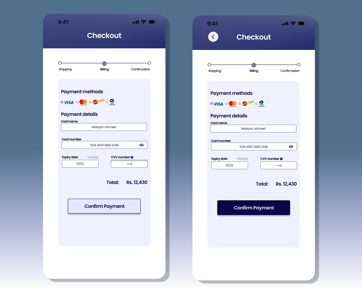 Credit Card Checkout Page - Daily UI Challenge by Rimsha Siddiqi on ...